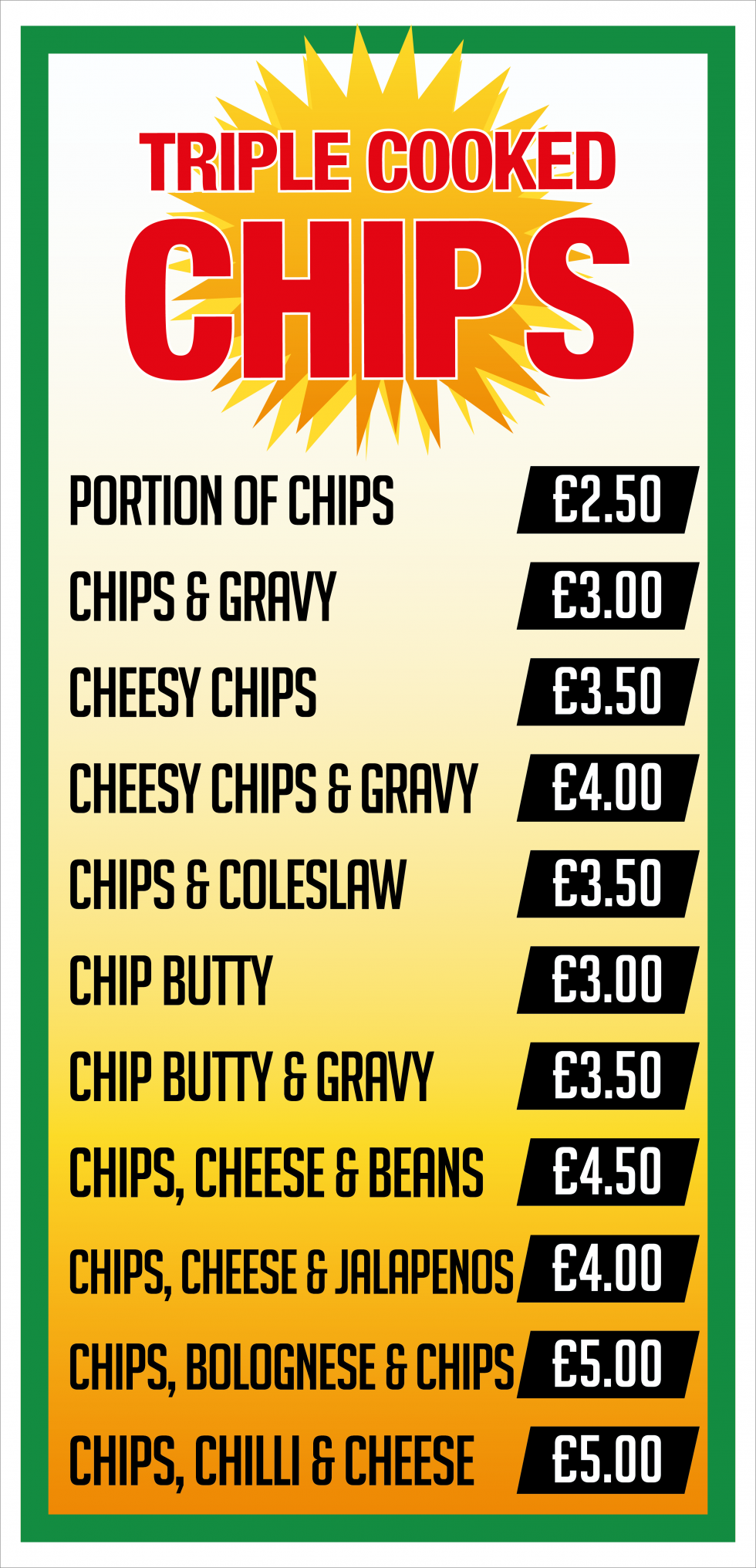Eat In and Take Away Menus - Mason's Cafe Middlesbrough